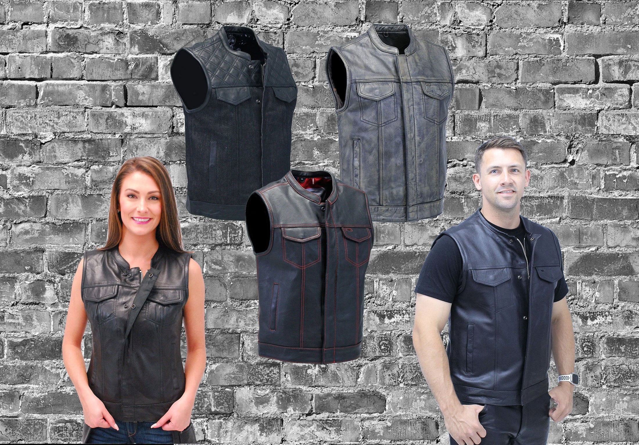 Leather Club Vests - Biker Cuts – Jamin Leather®